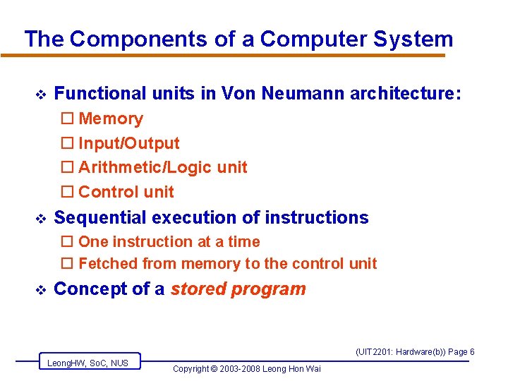 Hardware Part B v Reading Materials o Chapter