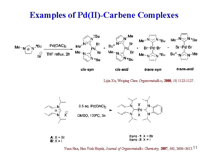 Synthesis and Characterization of NHeterocyclic Carbene PalladiumII ...