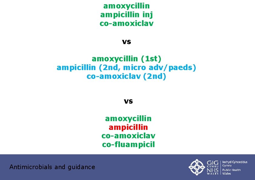 3 rd May 2012 Antimicrobial use and guidance