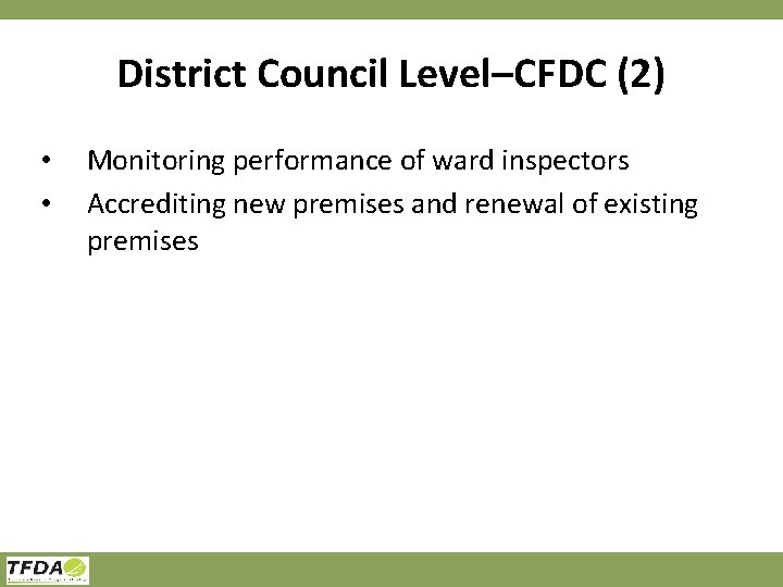 ROLES AND RESPONSIBILITIES OF VARIOUS LEVELS IN ESTABLISHING