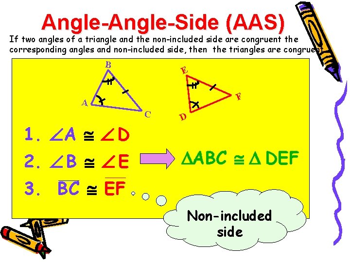 Triangle Congruence Define congruent Triangle ABC is congruent