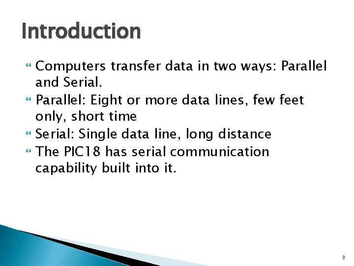 Chapter 10 PIC 18 Serial Port Programming in