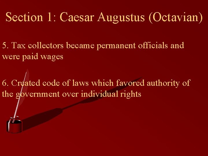 Roman Empire Lesson 4 Sections Section 1 Caesar