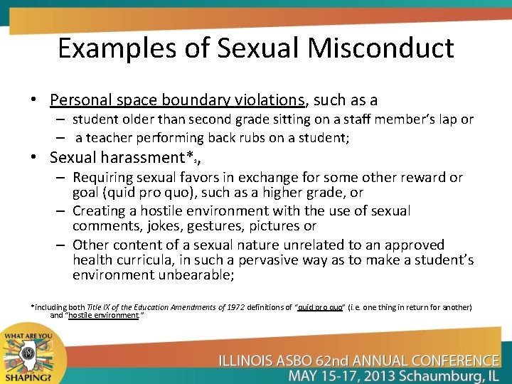 Sexual Abuse in Schools Hazing in Schools Presented