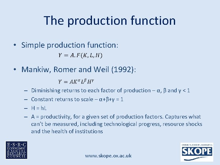 The contribution of higher education to economic growth