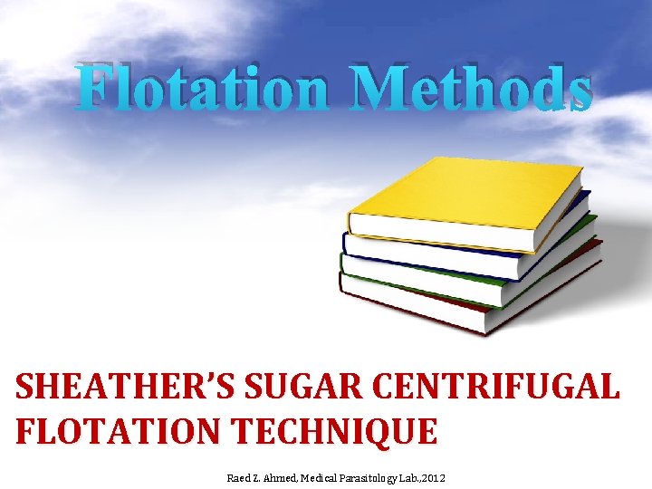 Concentration techniques Flotation Method Concentration Methods 1 ...