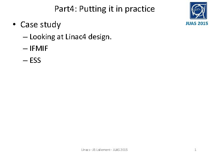 Part 4 Putting it in practice Case study