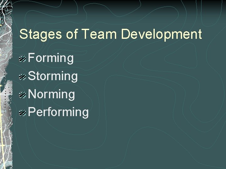 Mining Group Gold Team Dynamics Stages of Team