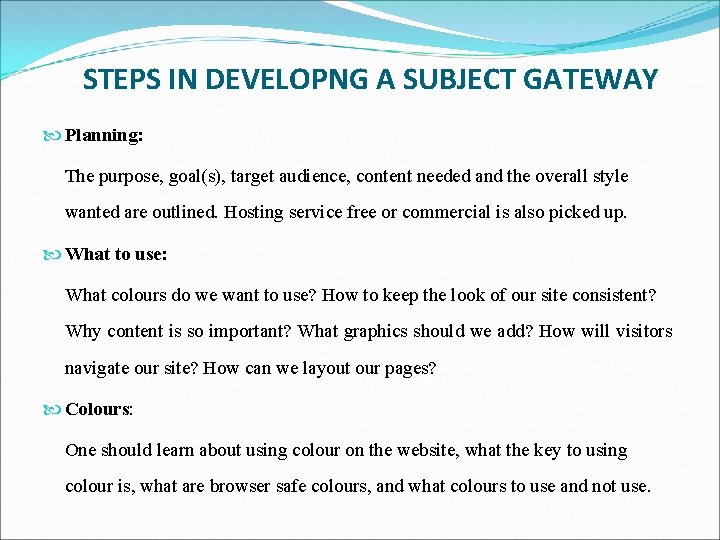 DESIGN AND DEVELOPMENT OF A PHYSICS SUBJECT GATEWAY