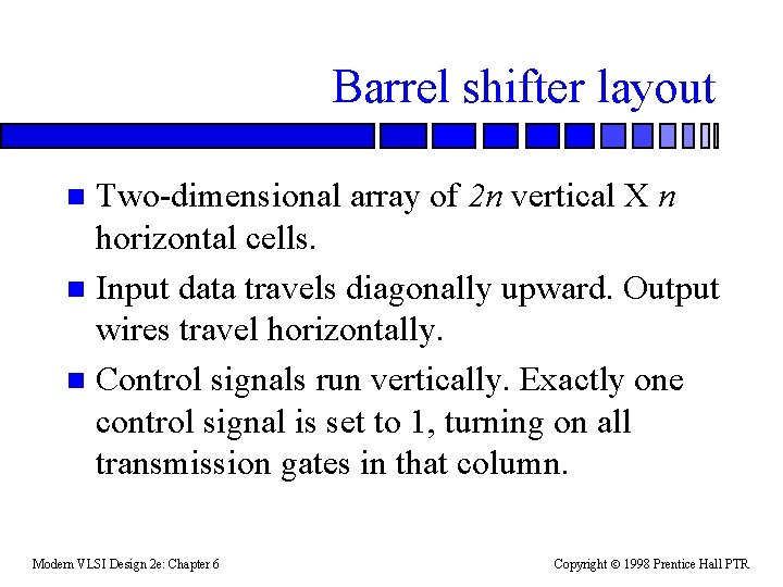 Topics Shifters n Adders and ALUs n Modern