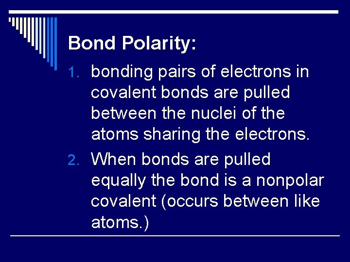 POLAR BONDS AND MOLECULES NOTES 16 3 Covalent