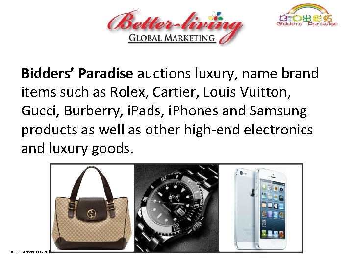 Welcome to BetterLiving Global Marketing Overview PLEASE NO