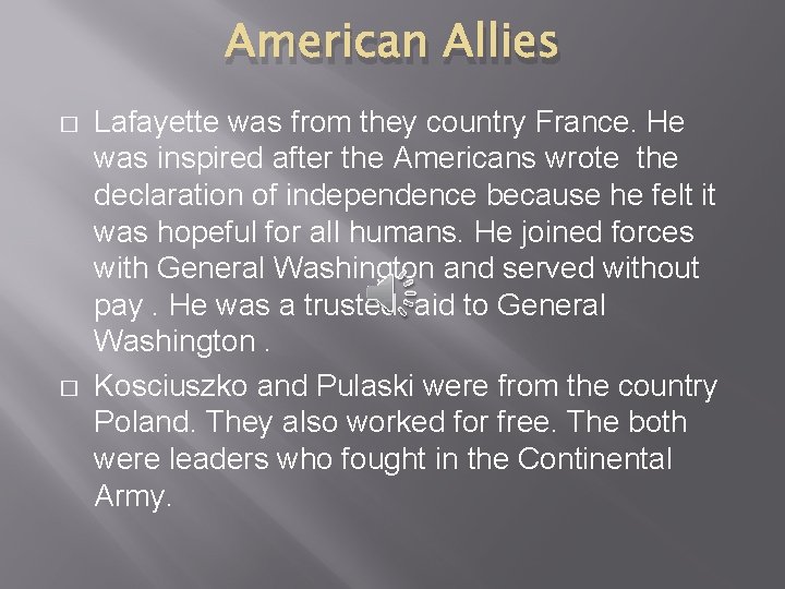 CHAPTER 6 By Arianna Mitchell Patriots ADVANTAGES Fighting