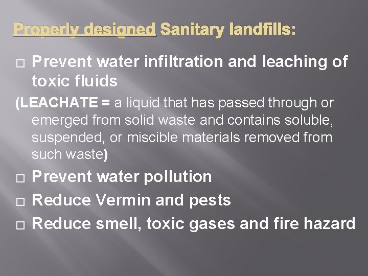 SOLID WASTE Presentation based on EPAs Municipal Solid