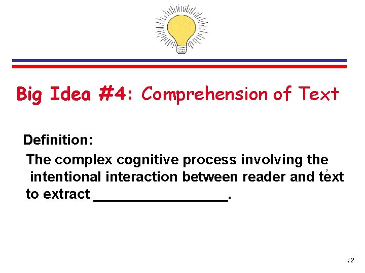 BIG IDEAS Adapted from Deborah C Simmons 2002