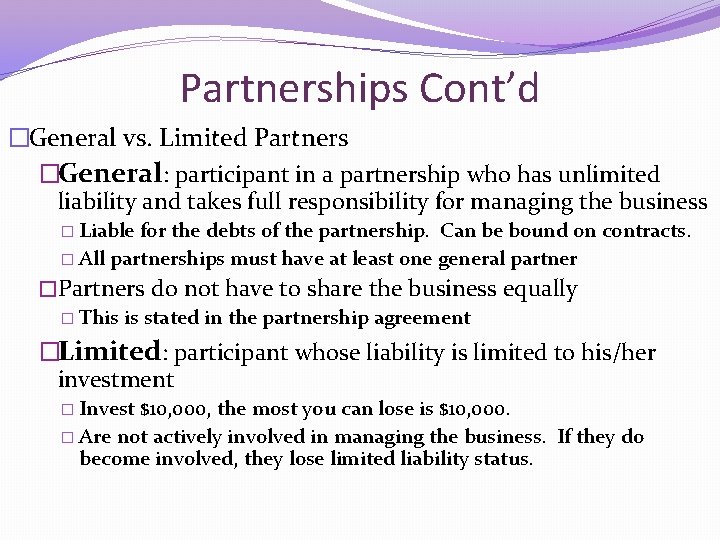 Types of Business Ownership Unit 4 Sole Proprietorship