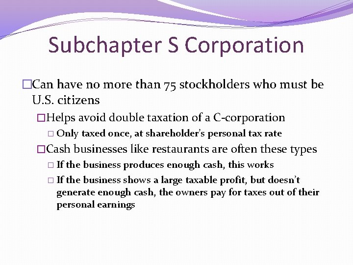 Types of Business Ownership Unit 4 Sole Proprietorship