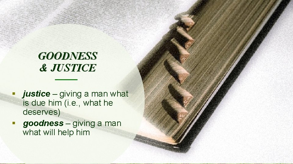TODAYS LESSON FRUIT OF THE SPIRIT GOODNESS Begins