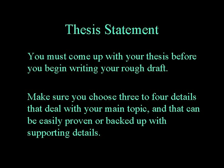 There are five steps in the writing process