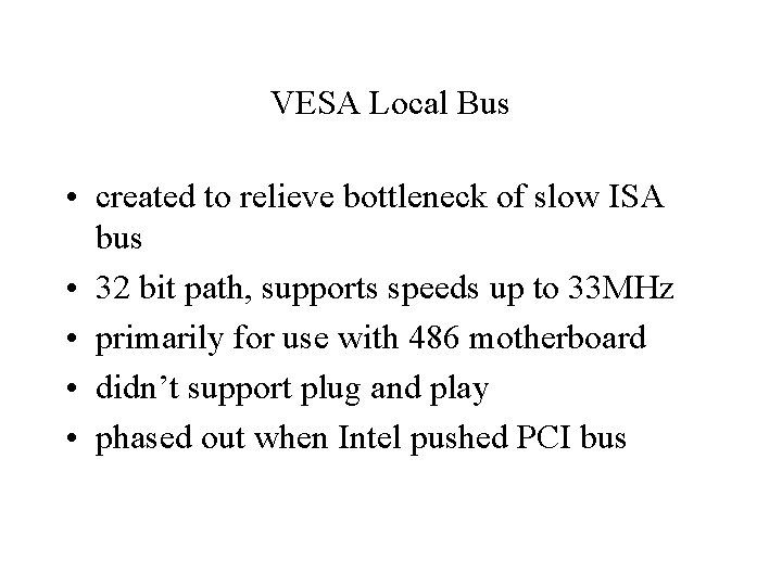 System Buses Blane Adcock Eric Bartel Kevin Estep