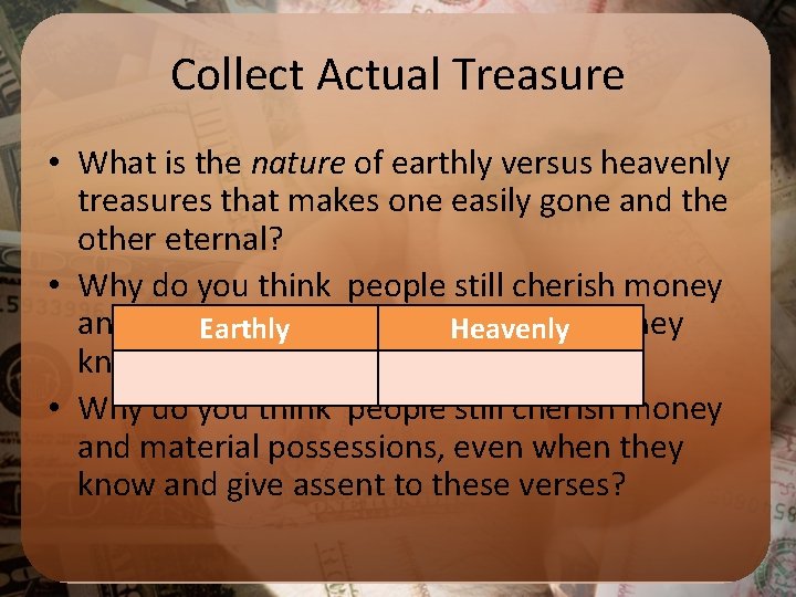 Notice True Treasure June 12 Think About It