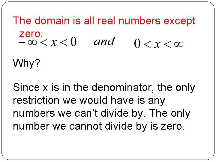Graphing Inverse Variations A relationship that can be