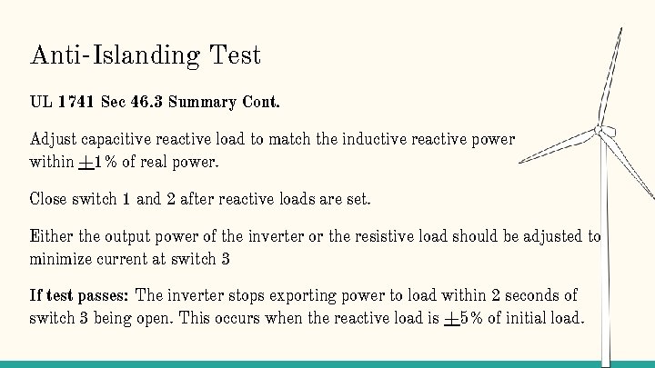 Power System Analysis in an Induction Wind Turbine