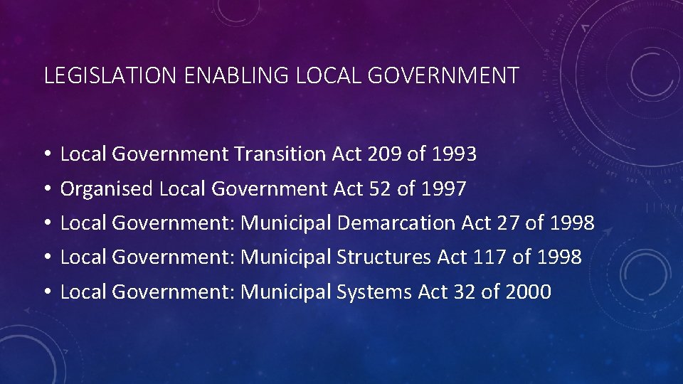 LOCAL GOVT 1 A BPA MARCH 2018 INTRODUCTION