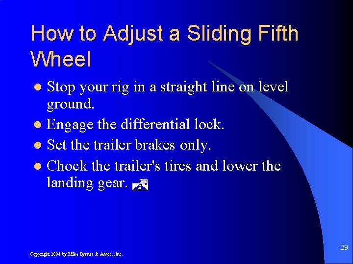 BumpertoBumper the Complete Guide to TractorTrailer Operations Sliders