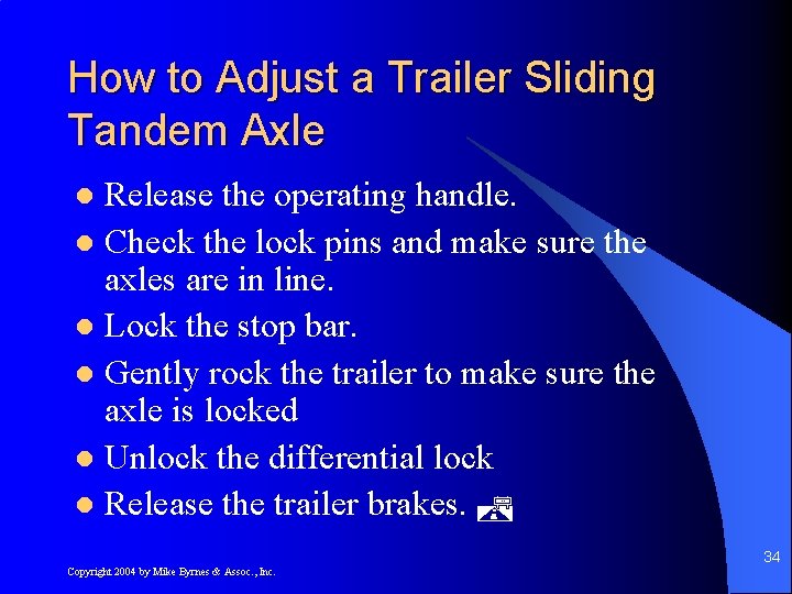 BumpertoBumper the Complete Guide to TractorTrailer Operations Sliders