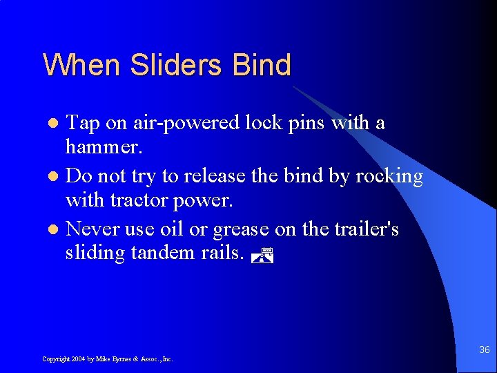 BumpertoBumper the Complete Guide to TractorTrailer Operations Sliders