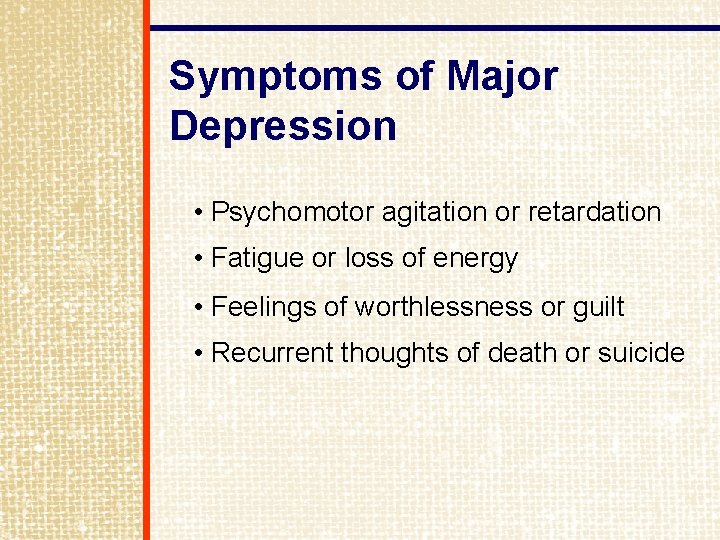 Chapter 11 Mental Health Learning Objectives Learn about