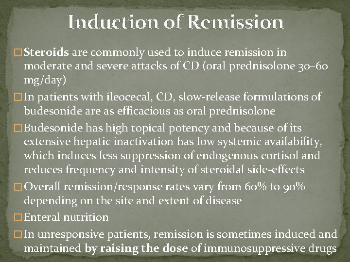 Inflammatory Bowel Disease Management Crohns Disease Management The