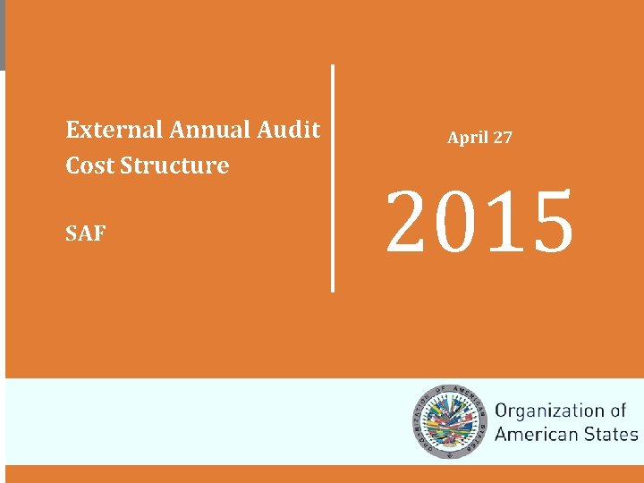 External Annual Audit Cost Structure SAF April 27
