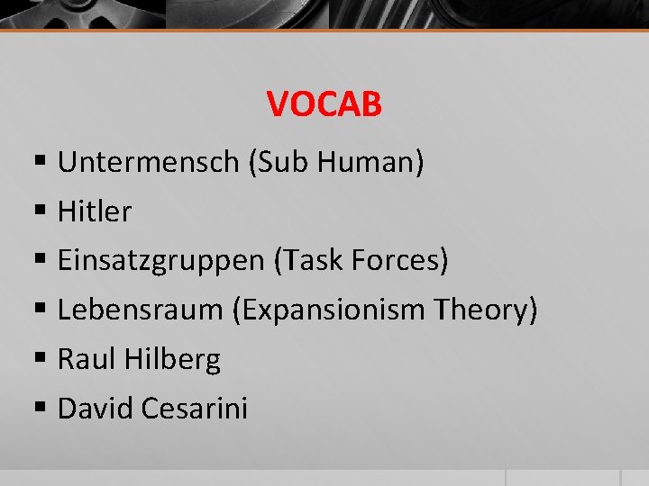 Untermensch Under Men The Undesirables Learning Questions How