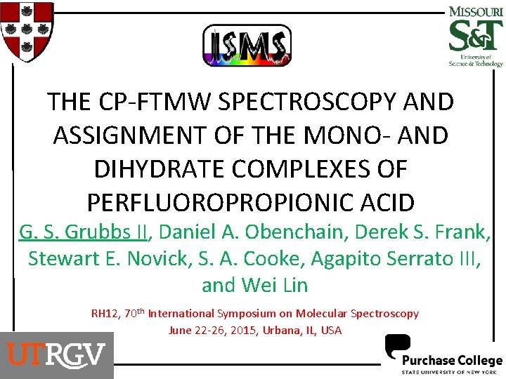 THE CPFTMW SPECTROSCOPY AND ASSIGNMENT OF THE MONO