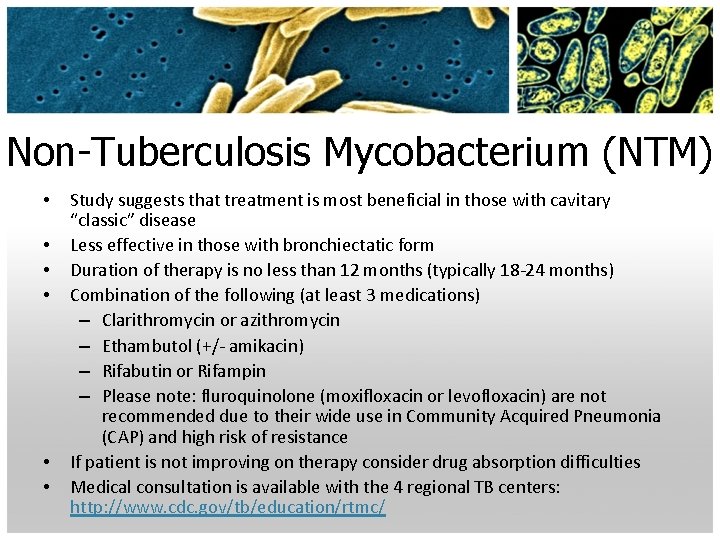 Tuberculosis Treatment Prevention and Control Christina M Madison