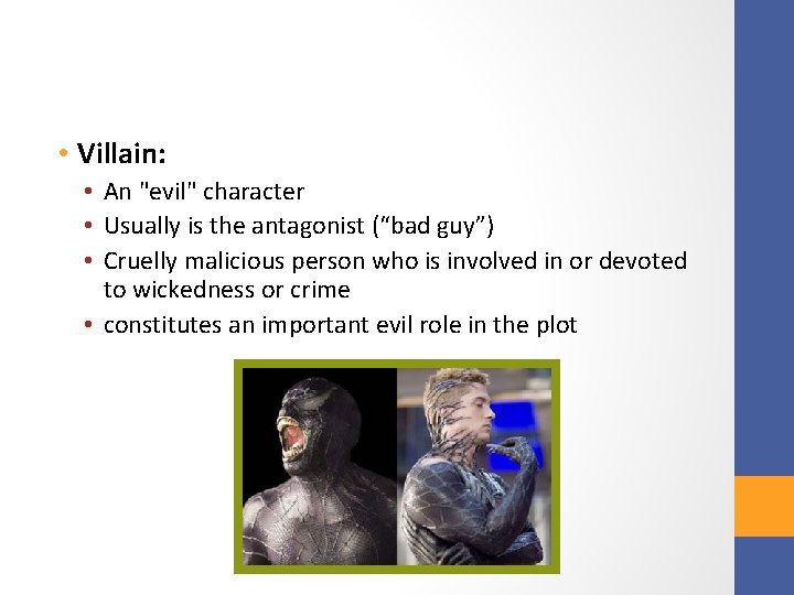 Hero Anti Hero Literature Vocabulary HeroHeroine The main