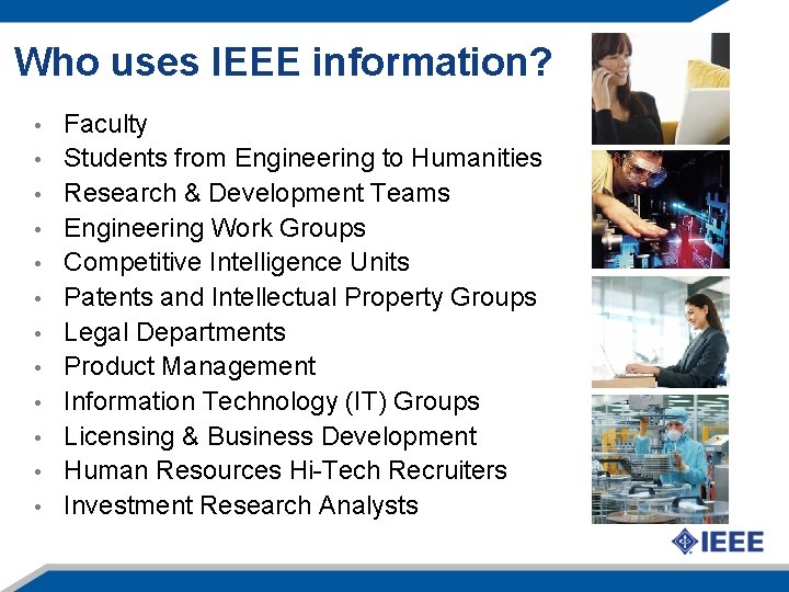 The Value of IEEE Content For National University