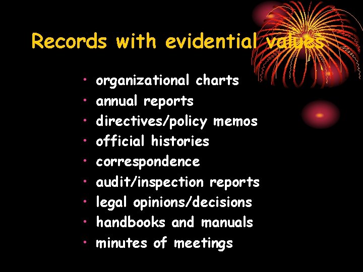 Effective Records Management Inventory and Appraisal Fe Angela