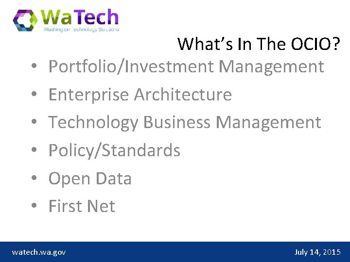 Office of the Chief Information Officer OCIO News