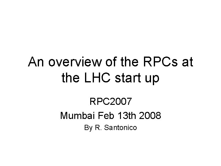 An overview of the RPCs at the LHC