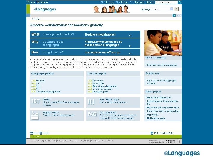 e Languages creative collaboration for teachers globally Through