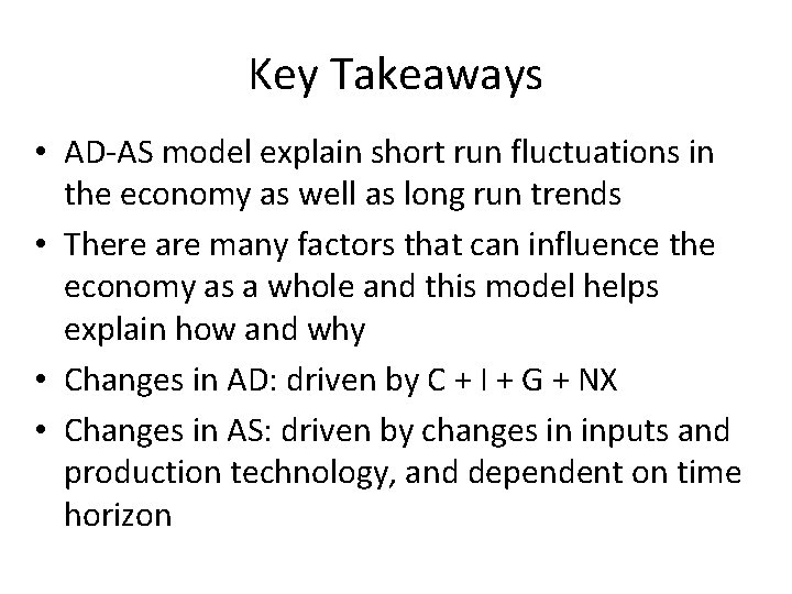 Principles of Macroeconomics Aggregate Demand Aggregate Supply ADAS