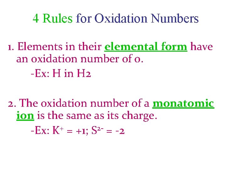 Section 4 4 OxidationReduction Reactions Review of Reactions