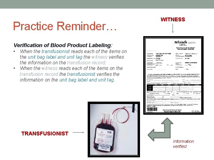 BLOOD PRODUCT TRANSFUSIONTRANSFUSION REACTION D45 Nursing Policy Procedure