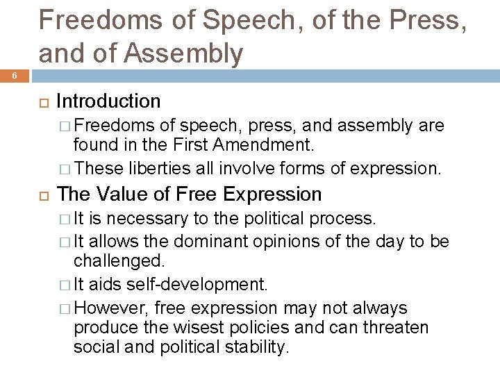 1 CHAPTER 3 Civil Liberties and Civil Rights