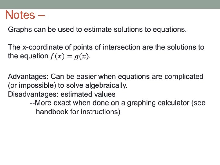 LESSON 15 Warm up classwork notes example classwork