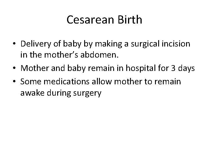 Stages of Labor The Beginning of Labor Lightening