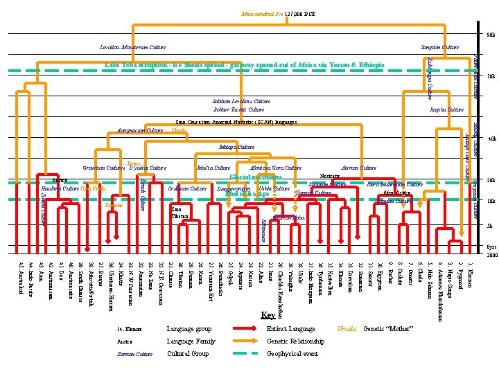 Mitochondrial Eve 127 000 BCE 90 k LevalloisMousterian